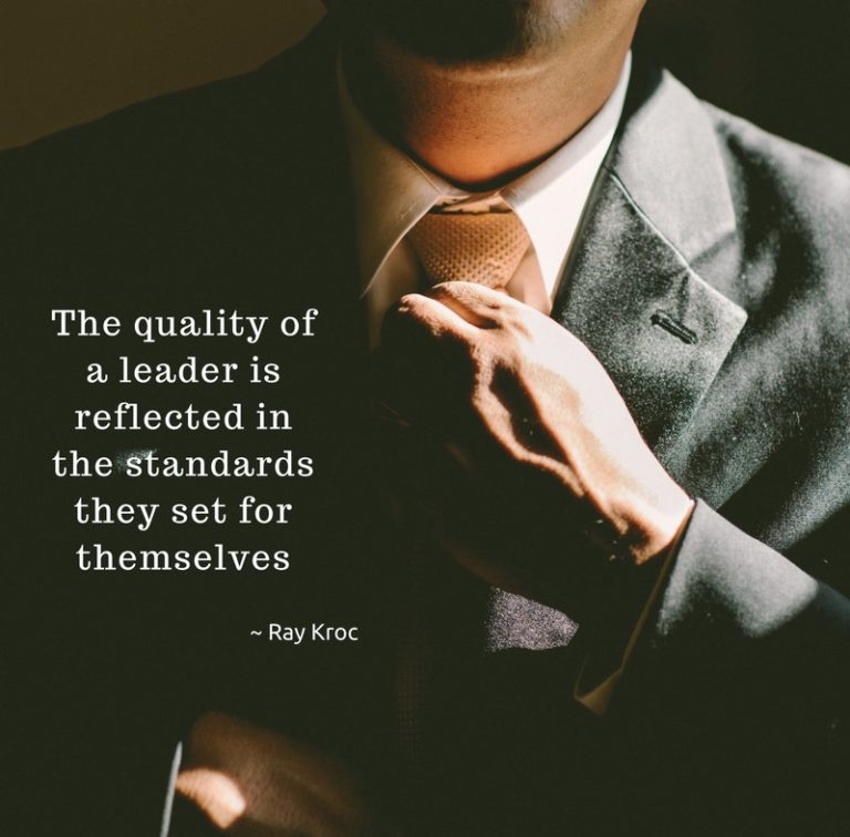 Quote: The quality of a leader is... - Rob Hills